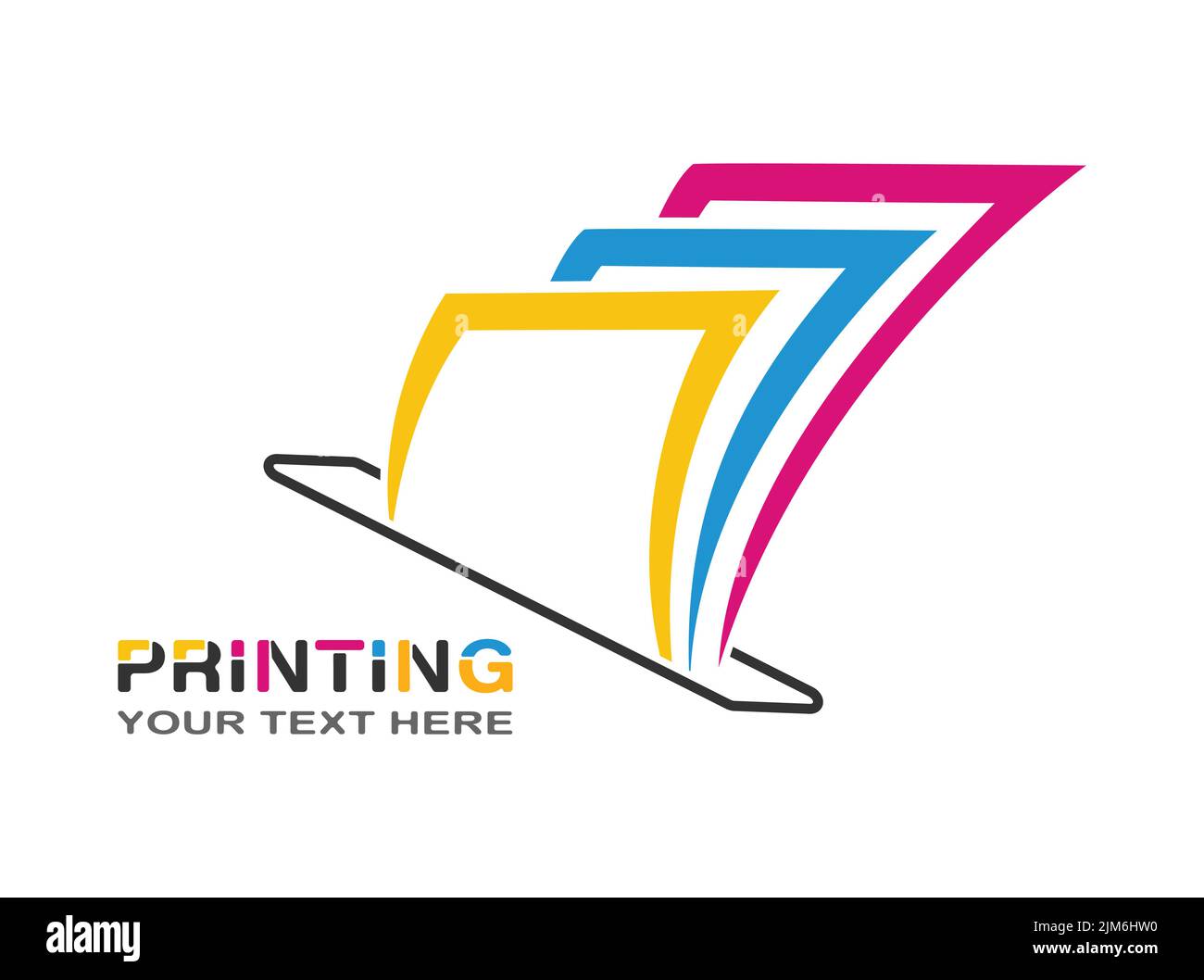 Digital printing. Vector template for a logo, sticker or sticker for ...