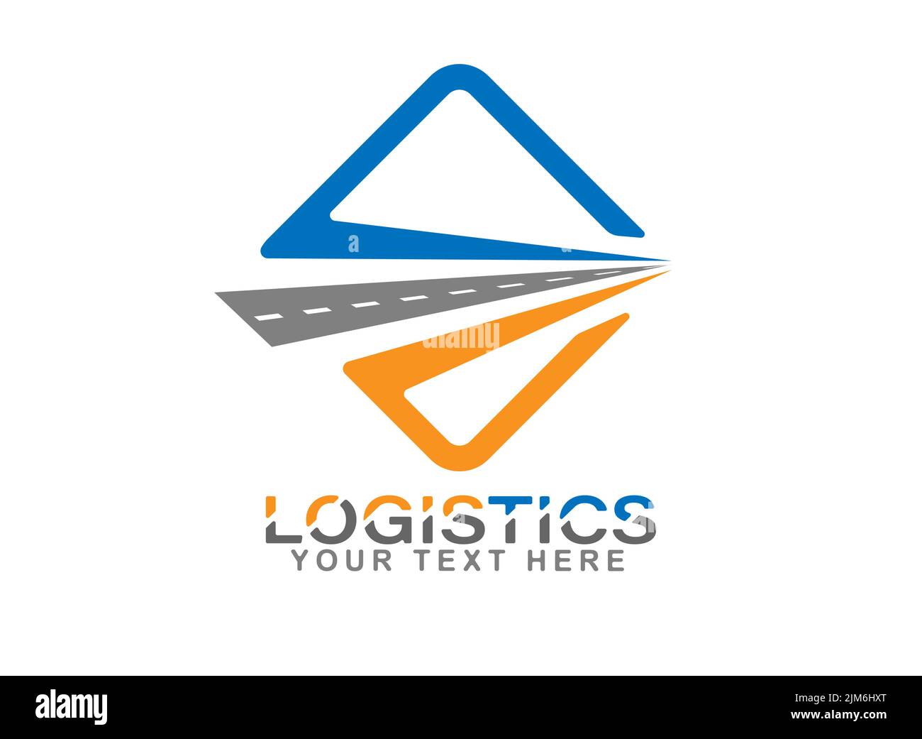 Logistics logo. Vector template for a logo, brand or sticker. Flat ...
