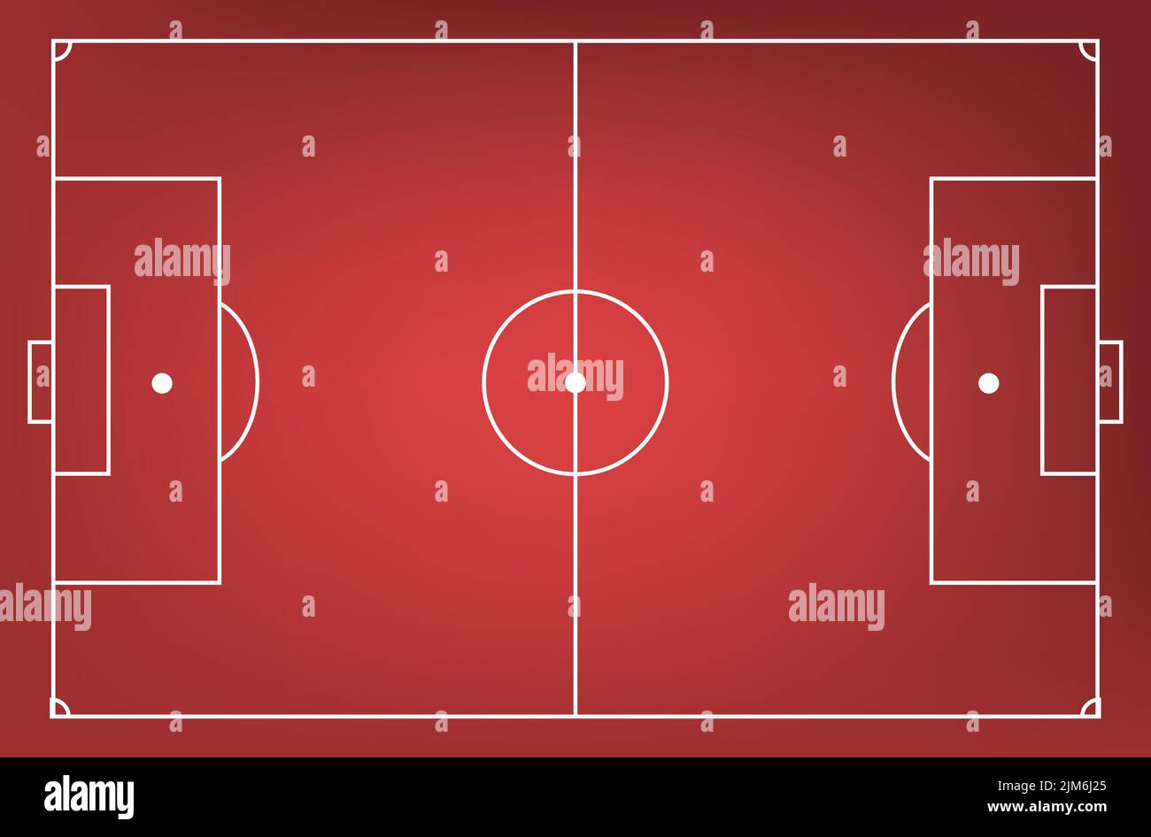 A vector of a red handball field template with white lines Stock Vector ...