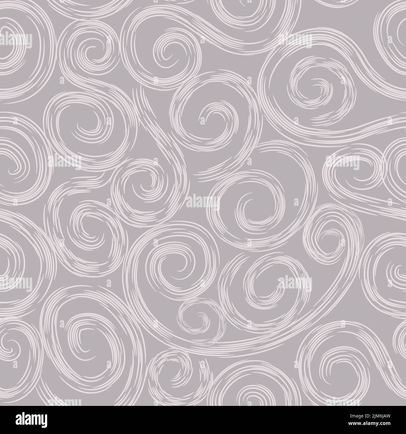Artistic seamless pattern with drawn swil lines. Abstract organic shape ...