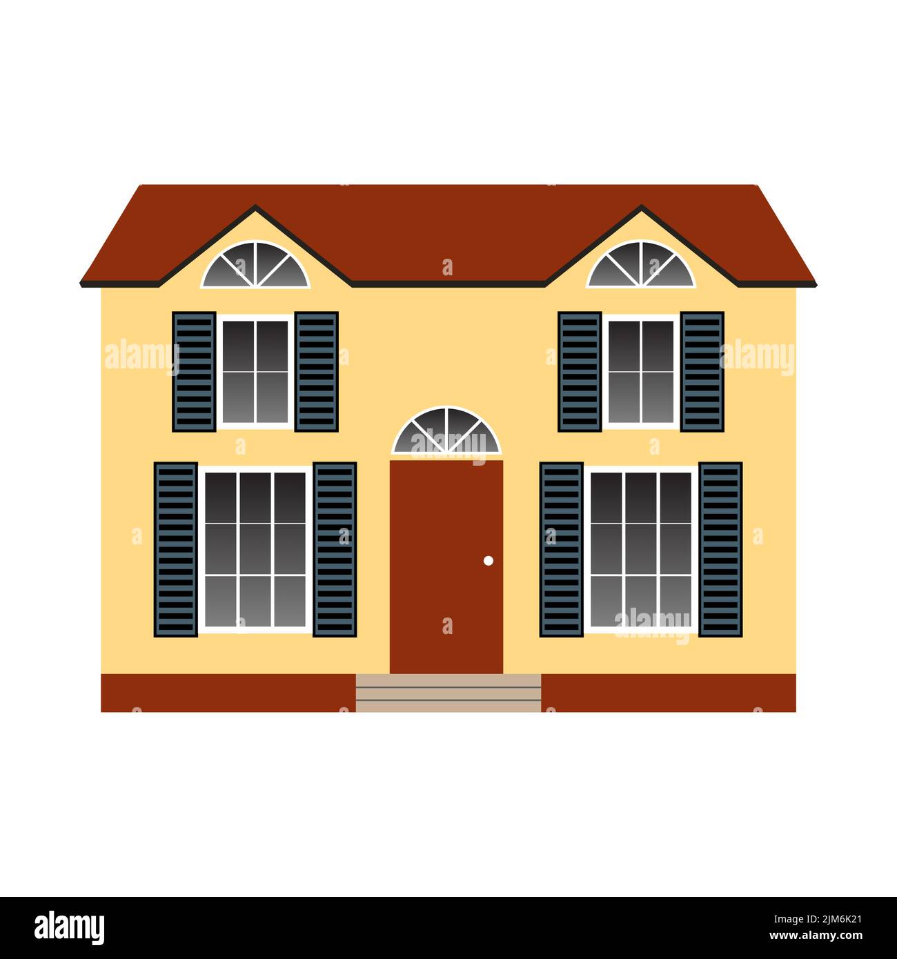 Symbolic vector images of buildings. Design element Stock Vector Image ...