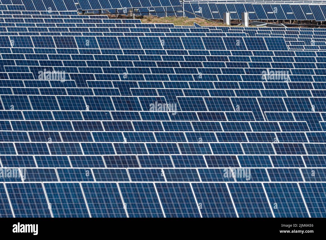 A perspective shot of a huge area with the installation of technology ...