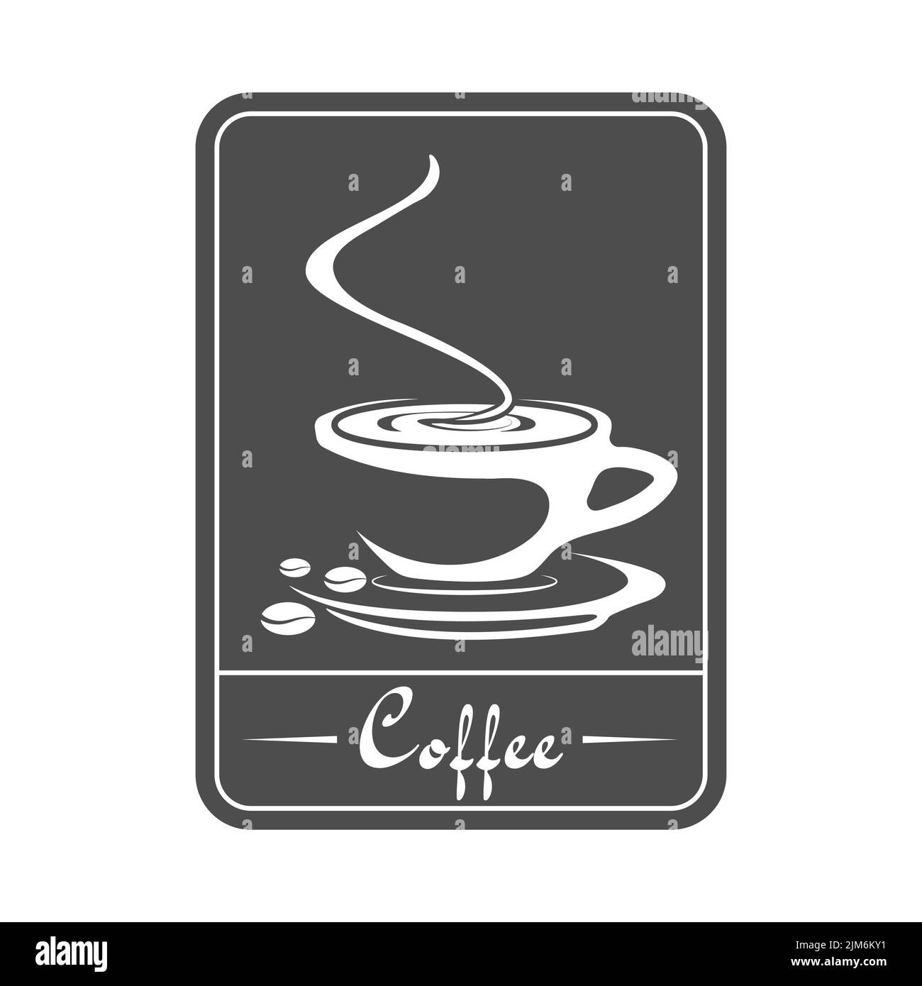 A cup of coffee. Vector icon for coffee shops, websites and ...