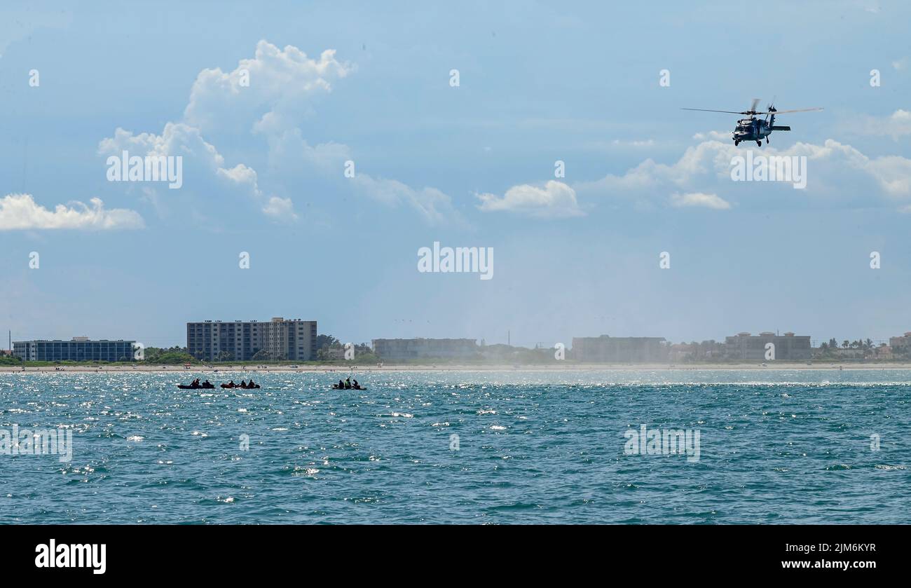 220803-F-BL637-1084 COCOA BEACH, Fl. (Aug. 3, 2022) An MH-60S Seahawk ...