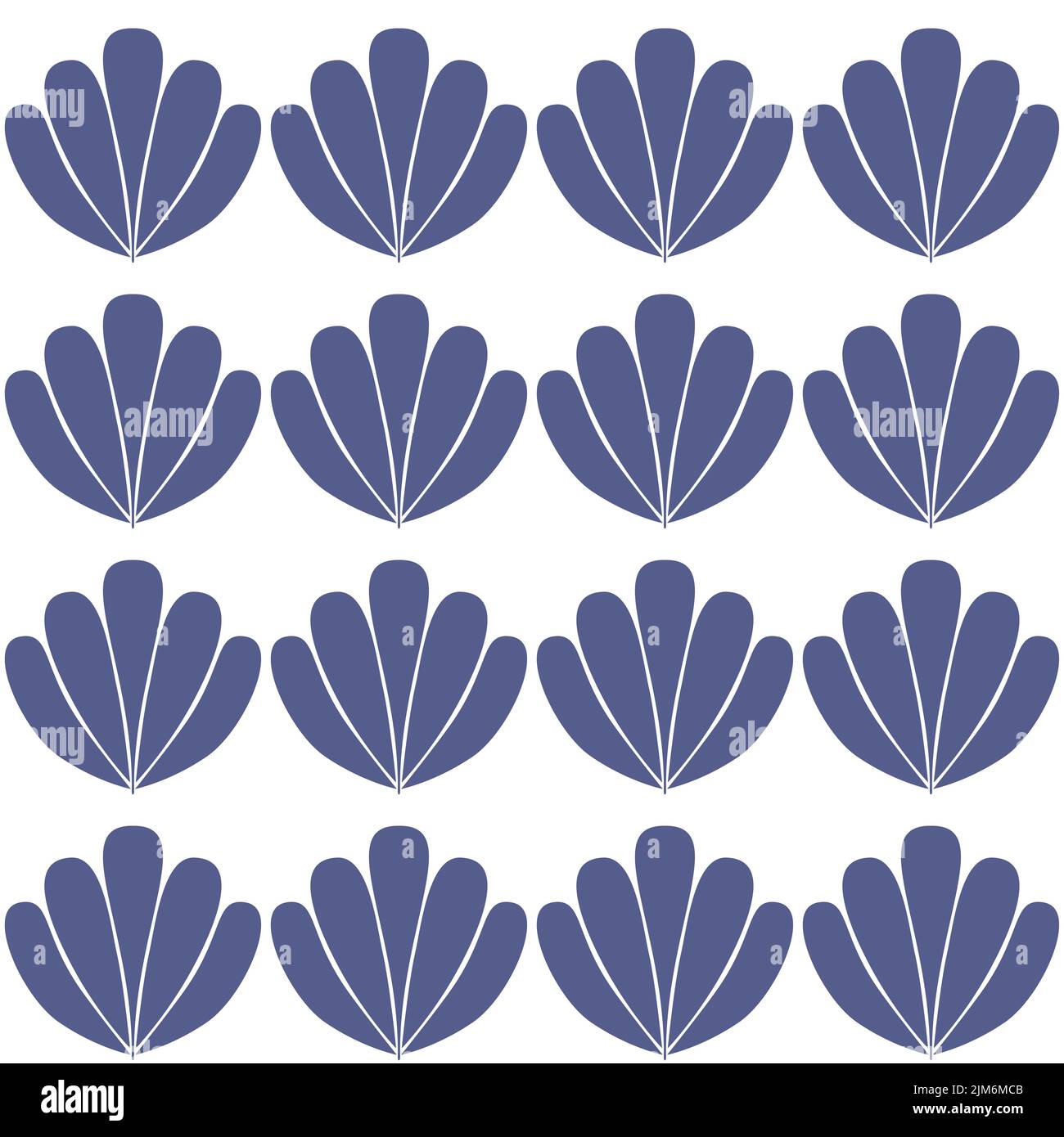 Purple blue clam shell on dark background seamless pattern nautical ...