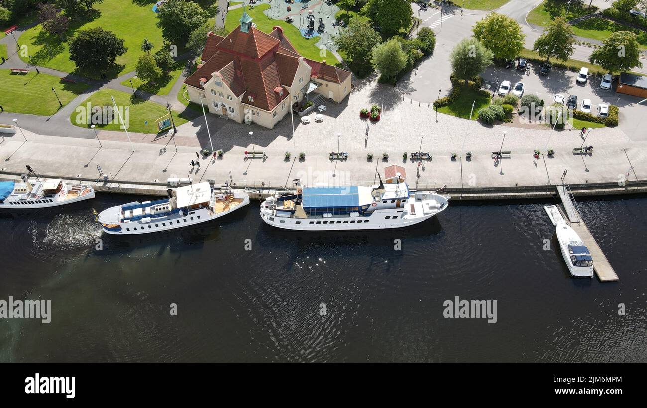 An aerial view of The Riga Passenger Port in Latvia Stock Photo - Alamy