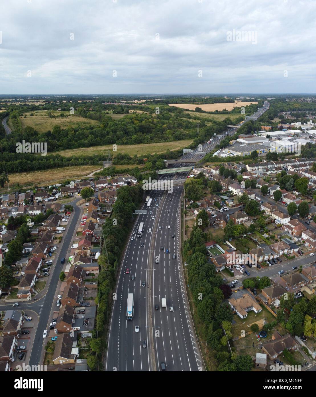 M1 junction 11 motorway hi-res stock photography and images - Alamy