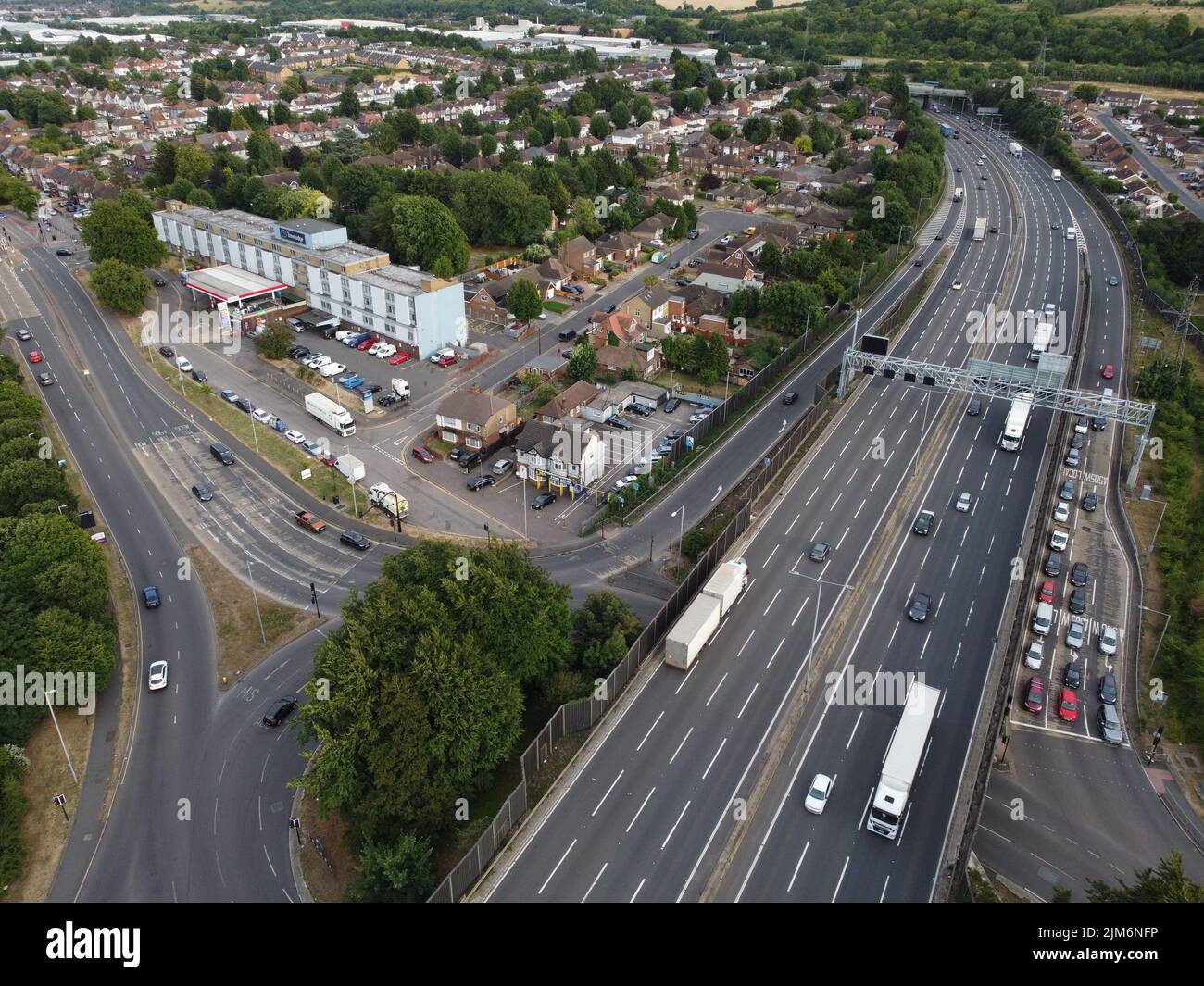 M1 junction 11 motorway hi-res stock photography and images - Alamy