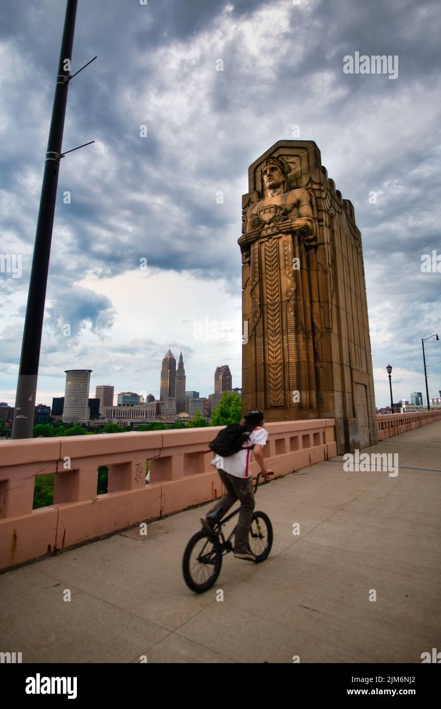 Guardians of Traffic in Cleveland, Ohio Stock Photo - Alamy