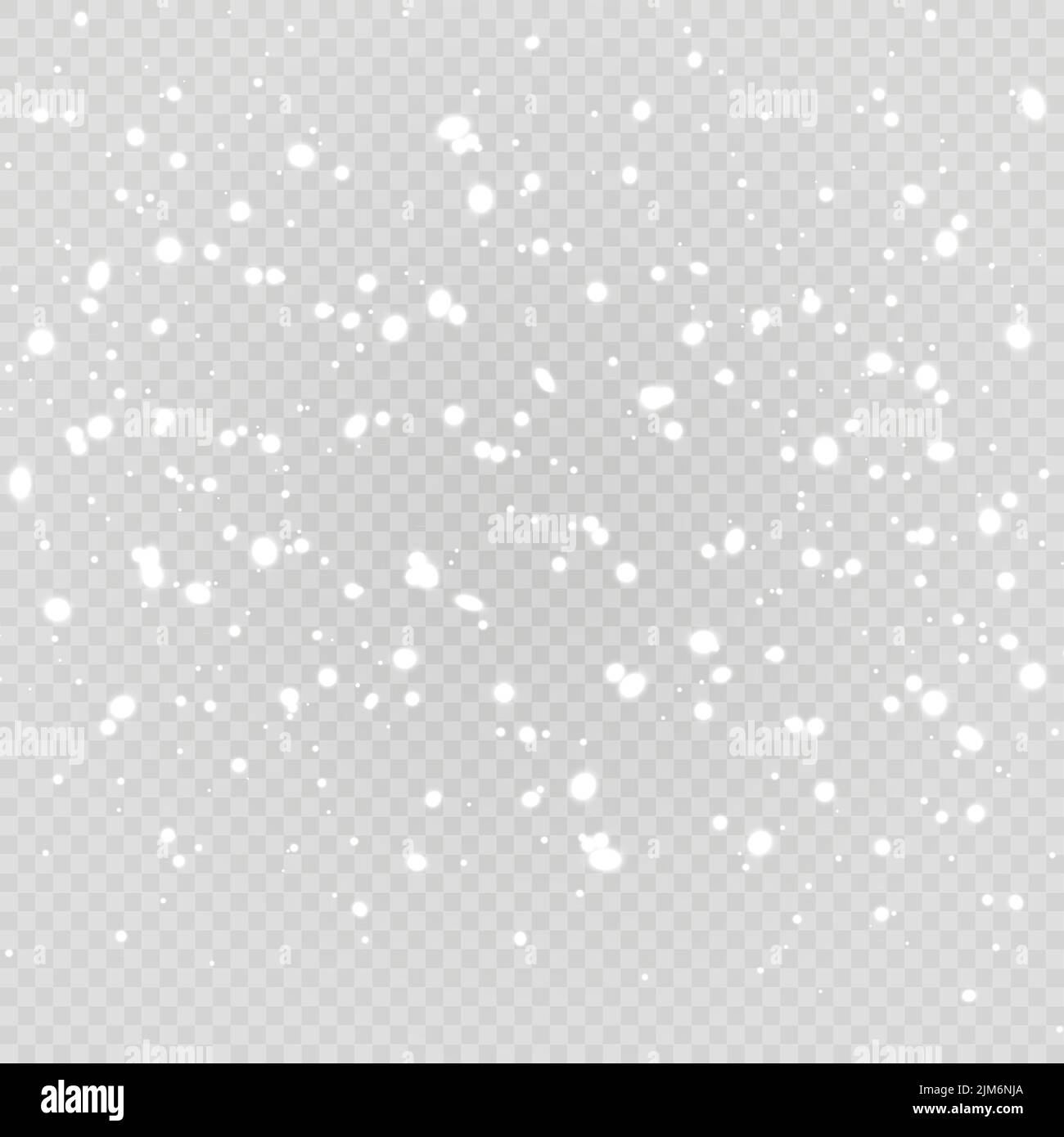 Snowfall, snowflakes in different shapes and forms. Snowflakes, snow ...