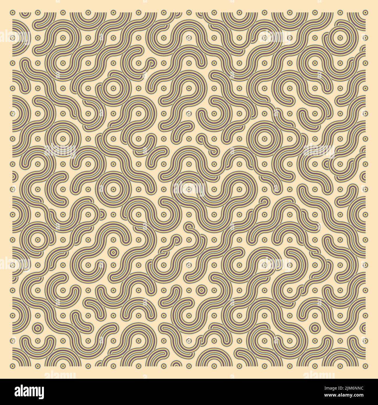 Random color rounded truchet tiling illustration Stock Vector Image ...