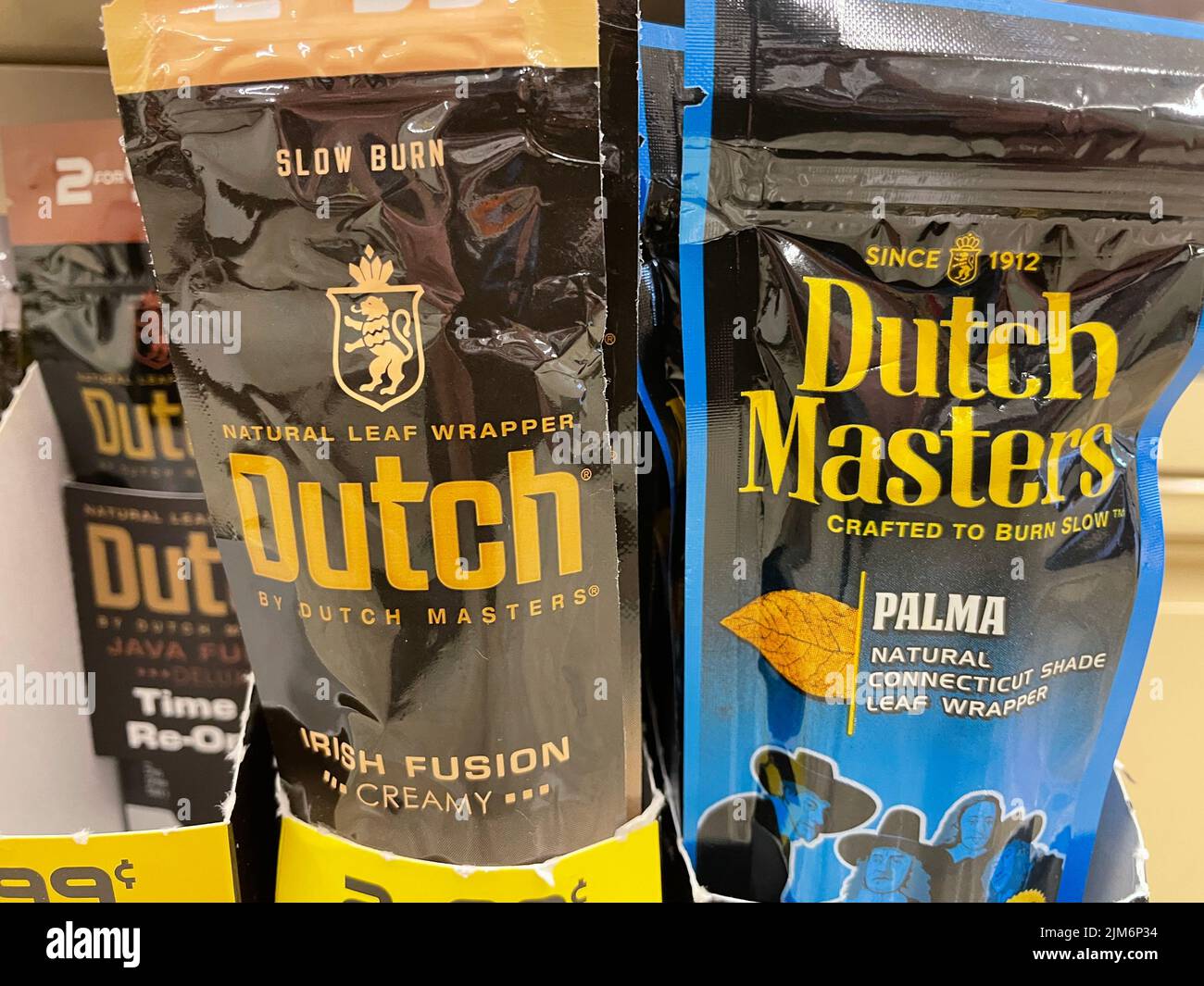 Grovetown, Ga USA - 05 03 22: Flavored Cigars blunts in a retail store ...