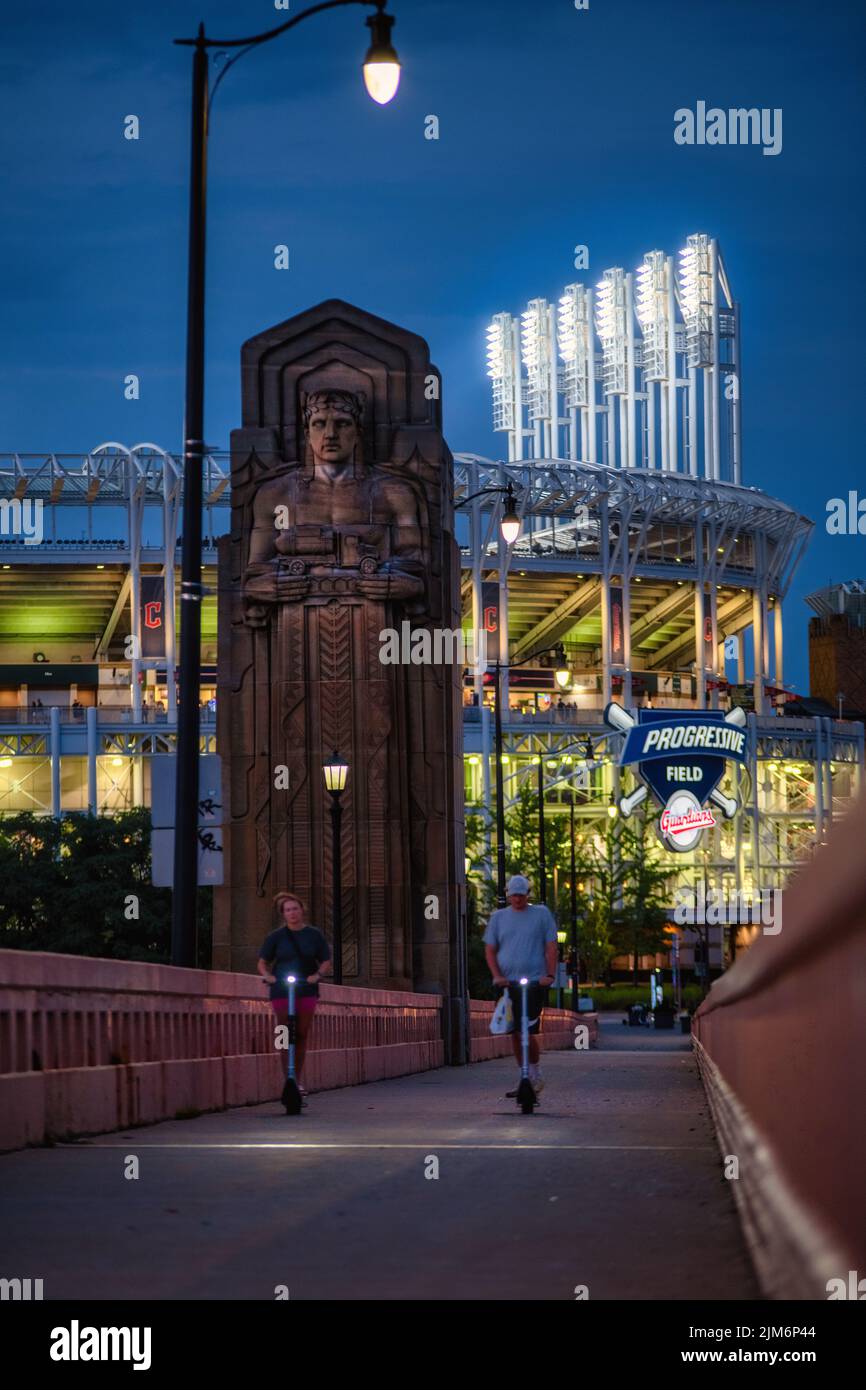 Cleveland guardians baseball stadium hi-res stock photography and ...