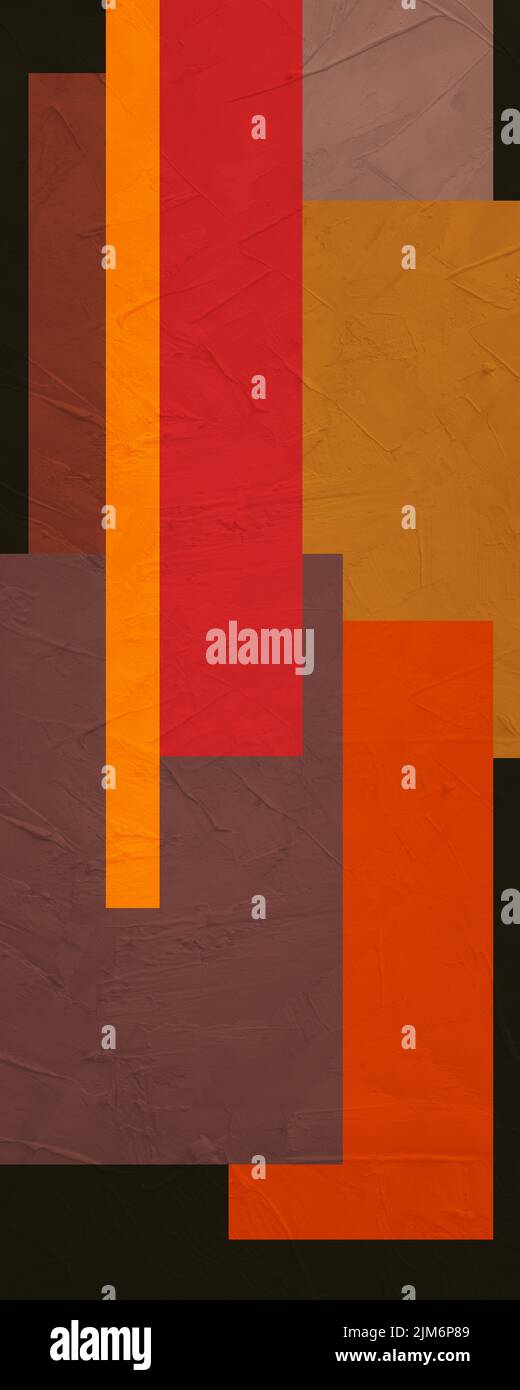 Abstract art of geometric shapes with colorful texture, modern art and ...