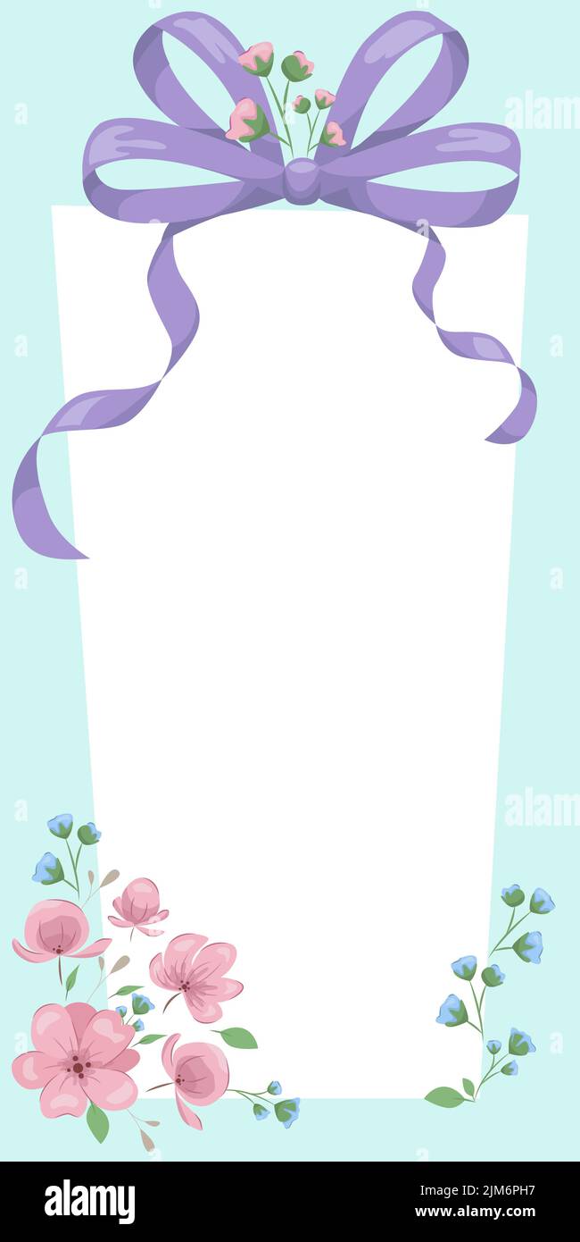 Important Message Written On Present With Different Flowers Around ...