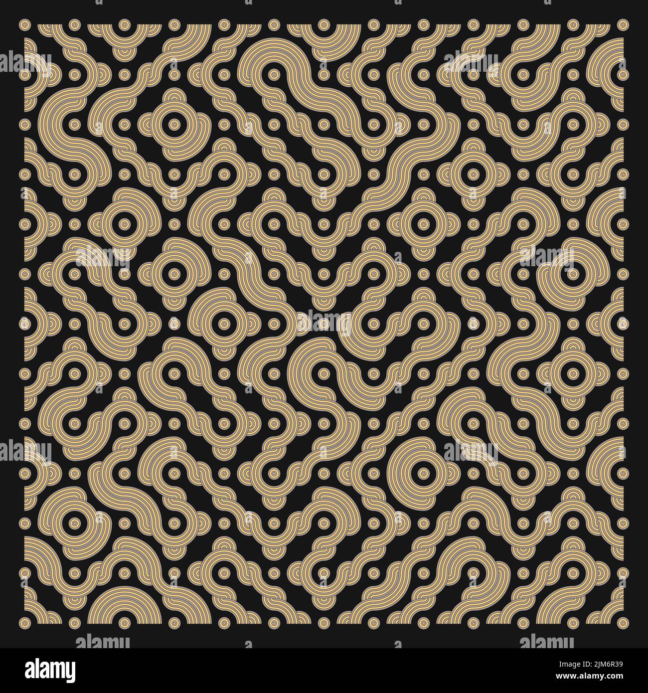 Random color rounded truchet tiling illustration Stock Vector Image ...