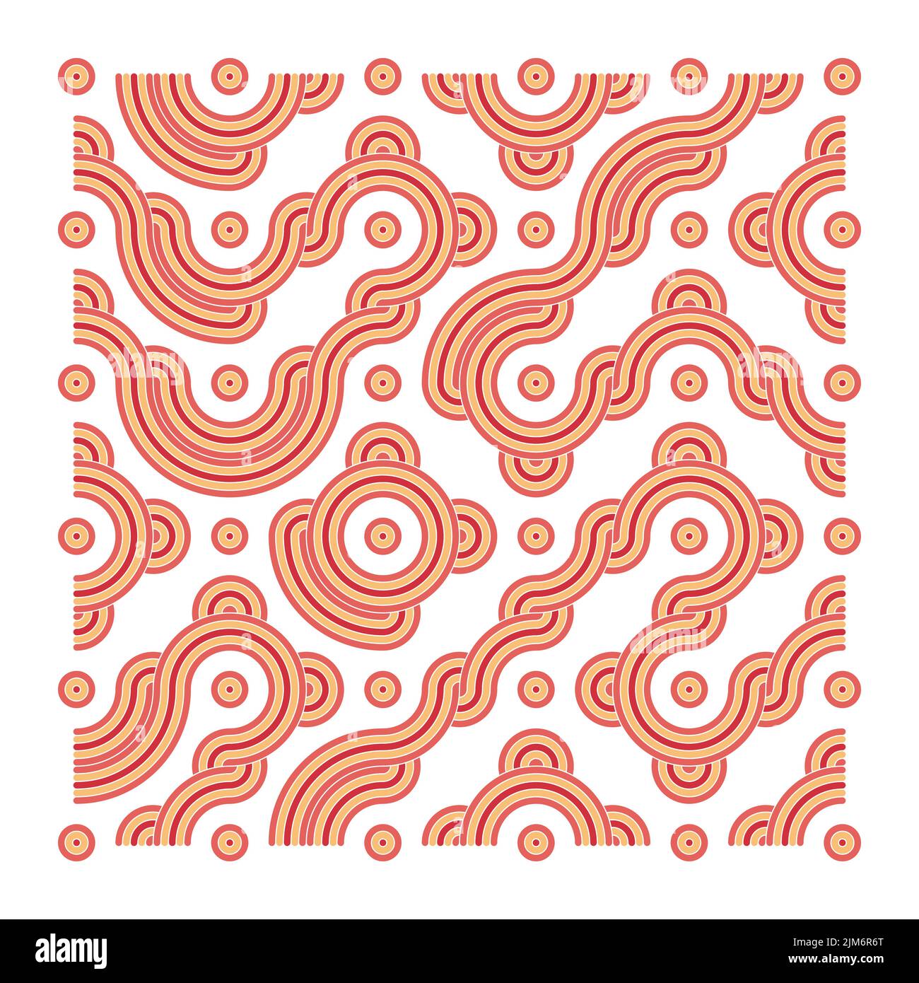 Random color rounded truchet tiling illustration Stock Vector Image ...