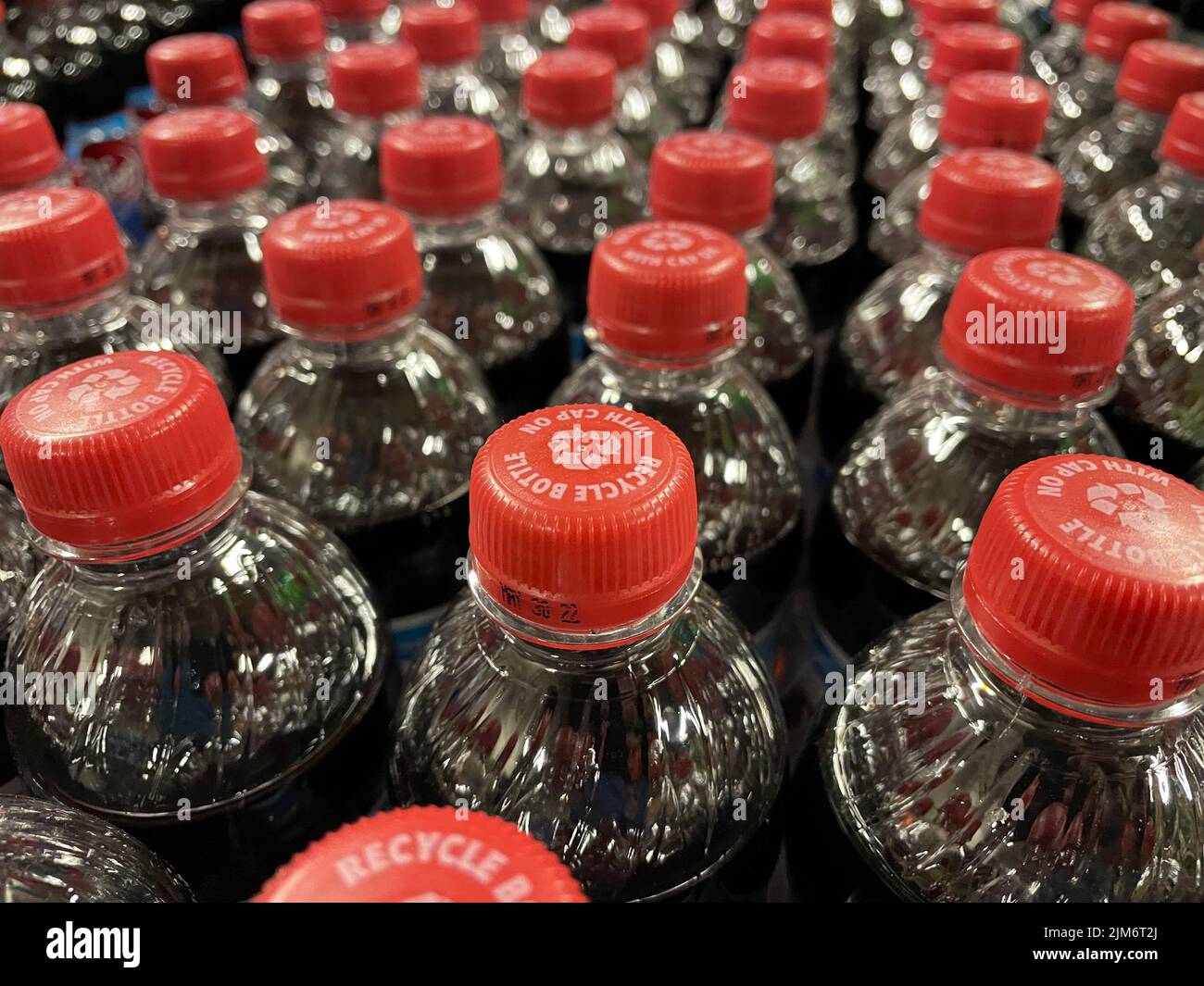 Grovetown, Ga USA - 12 21 21: Retail grocery store looking on at coke ...