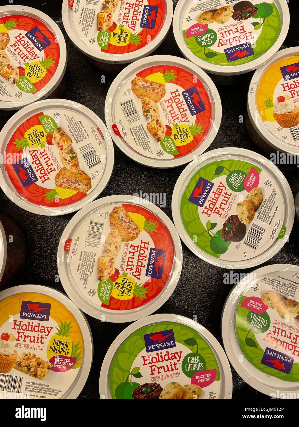 Grovetown, Ga USA - 12 21 21: Retail grocery store display of Holiday ...