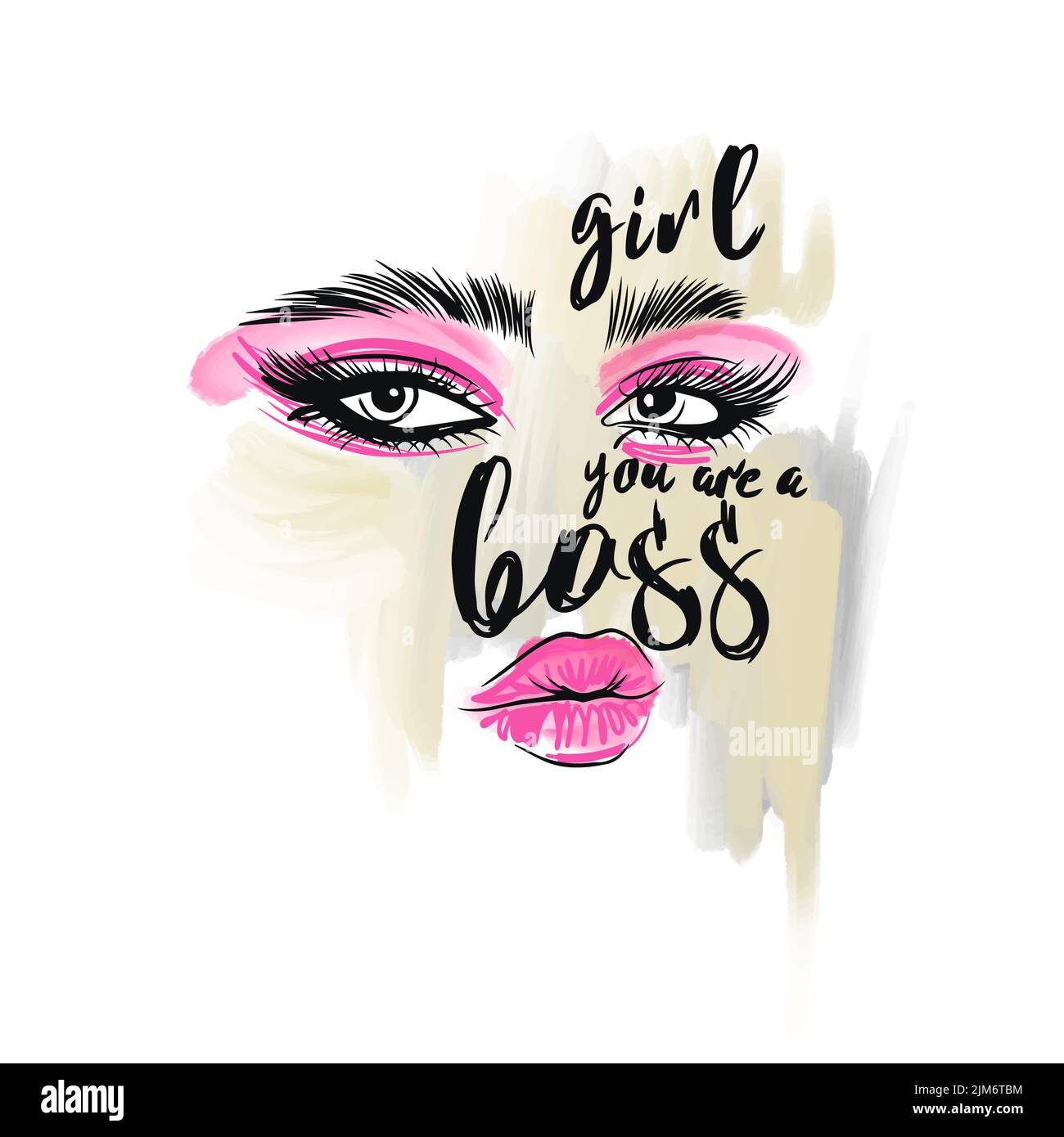 Girl boss motivation Stock Vector Images - Alamy