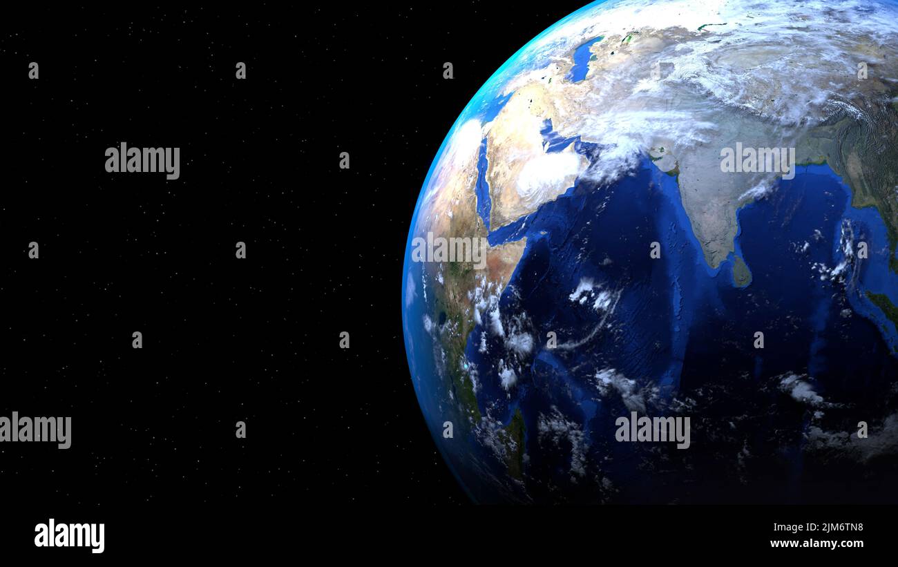 A rendering image of planet Earth. Space and astronomy Stock Photo - Alamy