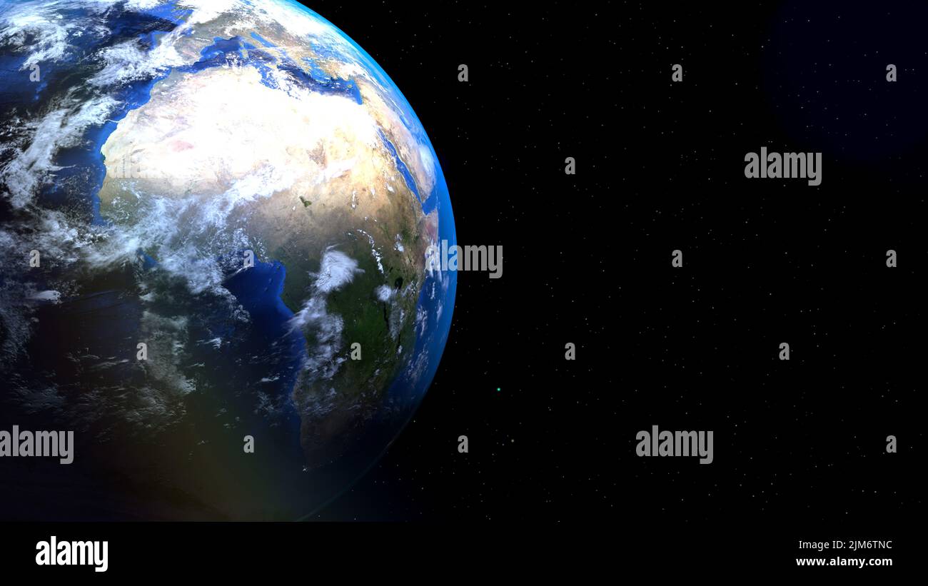 A rendering image of planet Earth. Space and astronomy Stock Photo - Alamy