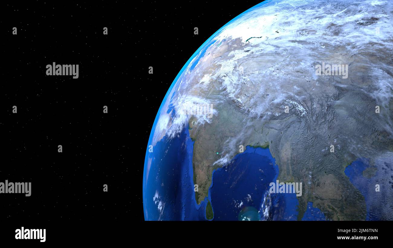 A rendering image of planet Earth. Space and astronomy Stock Photo - Alamy