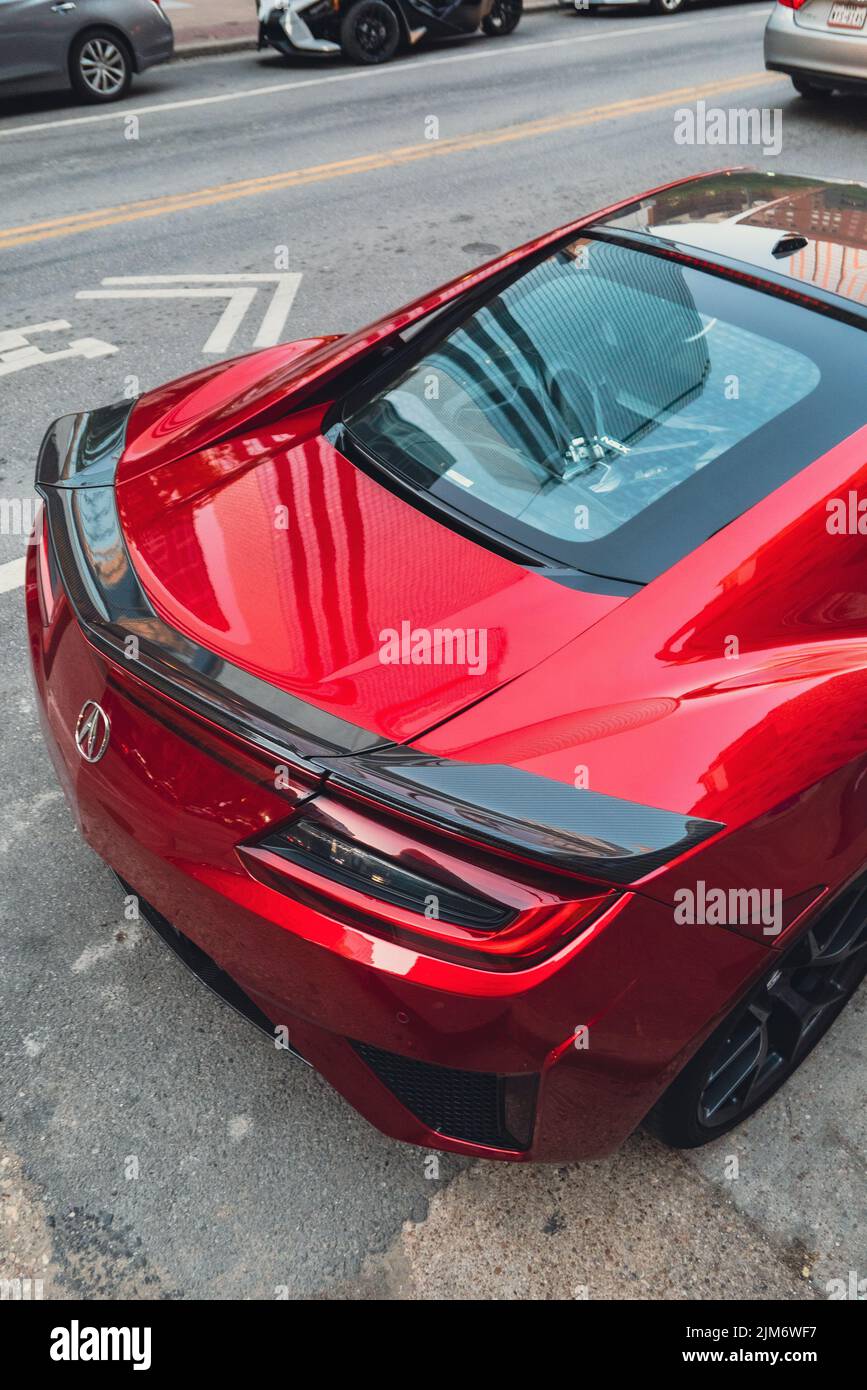 A closeup of a Brand New 2022 Acura NSX luxury car Stock Photo - Alamy