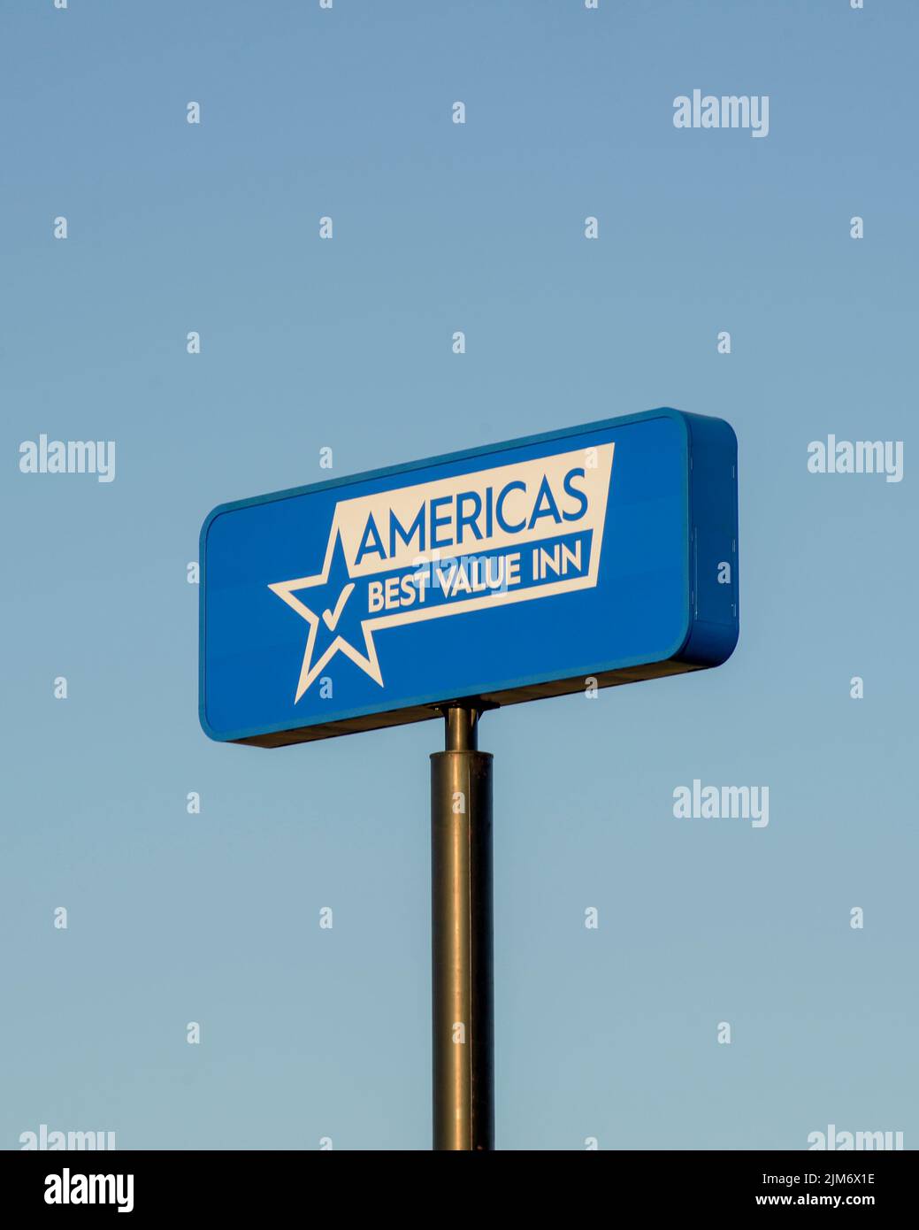 America's Best Value Inn hotel sign Stock Photo - Alamy