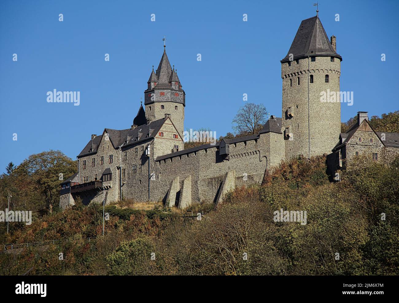 The famous historic Altena Castle in Germany Stock Photo - Alamy
