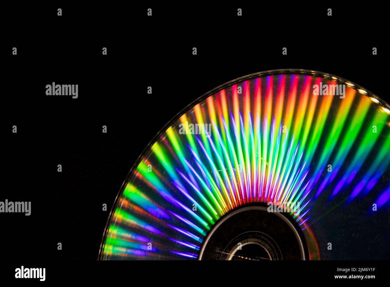 Reflection of light in a Compact Disk(CD) or Digital versatile disk(DVD ...