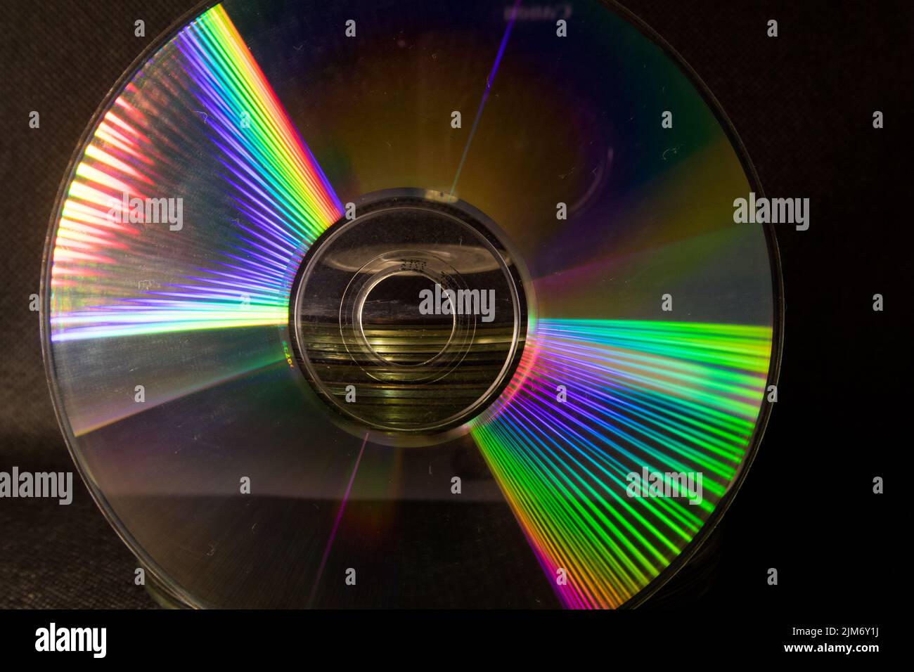 Reflection of light in a Compact Disk(CD) or Digital versatile disk(DVD ...