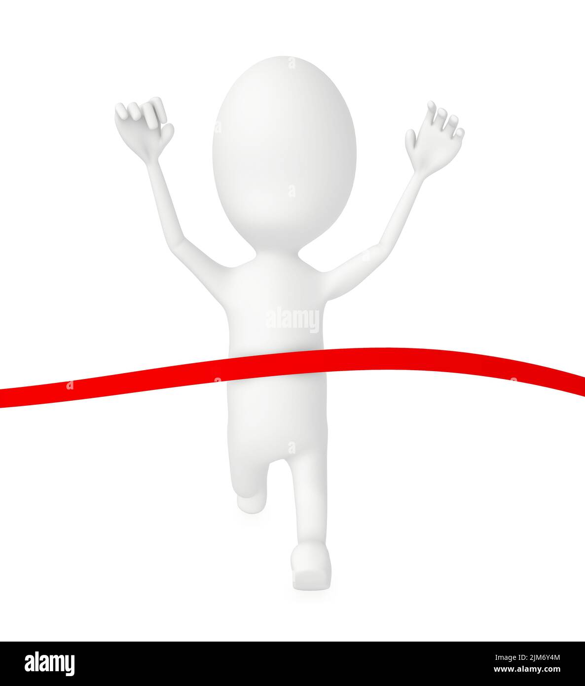 3d character , athlette is about to cross the finish line - 3d ...