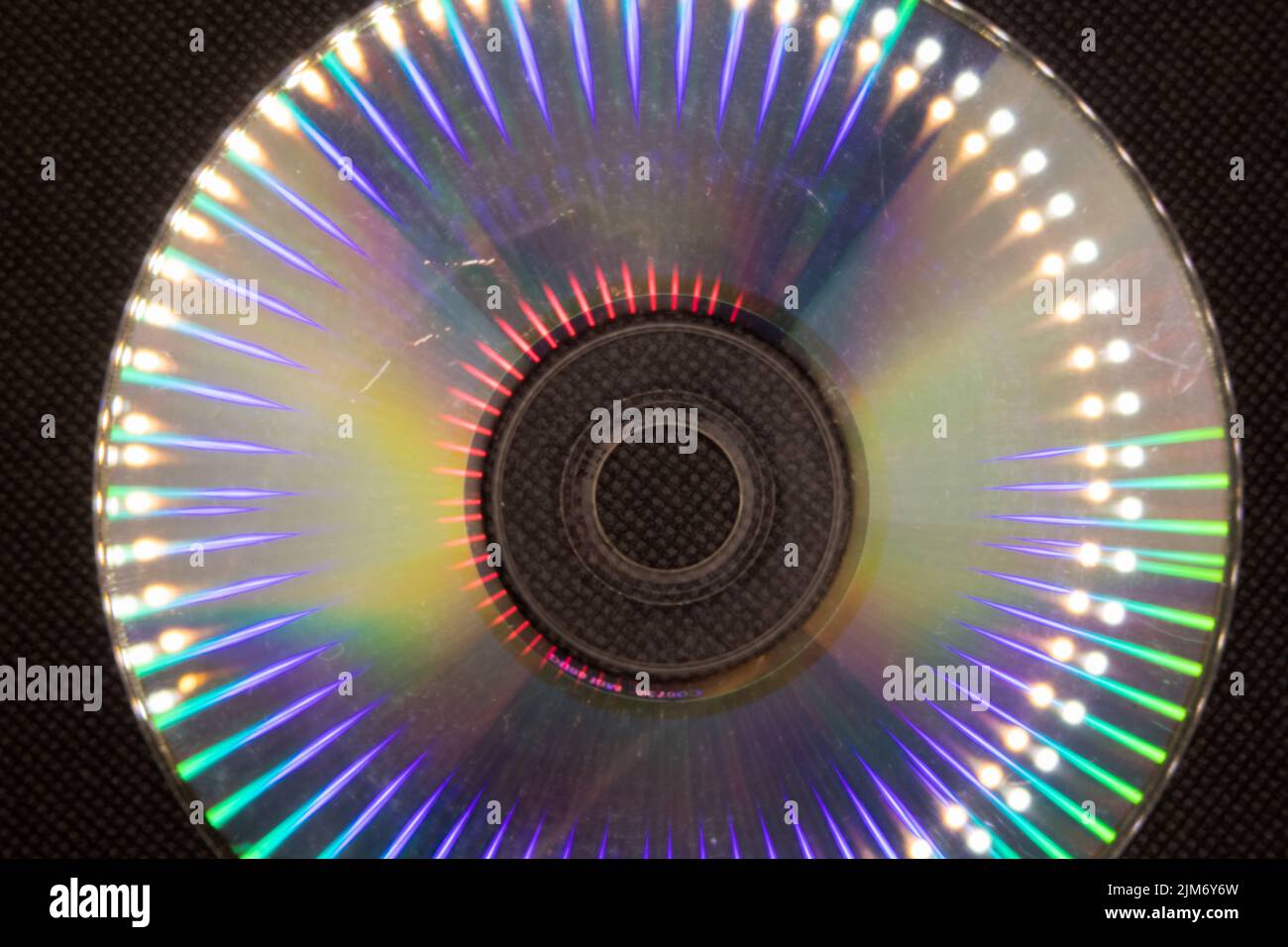 Reflection of light in a Compact Disk(CD) or Digital versatile disk(DVD ...
