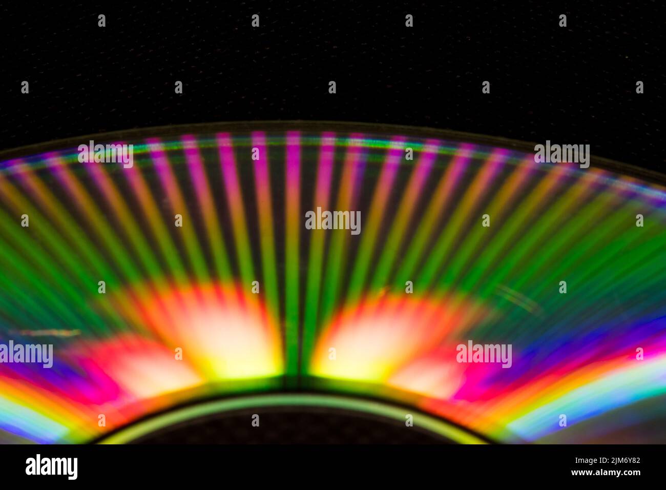Reflection of light in a Compact Disk(CD) or Digital versatile disk(DVD ...