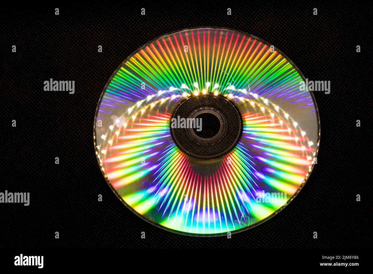 Reflection of light in a Compact Disk(CD) or Digital versatile disk(DVD ...