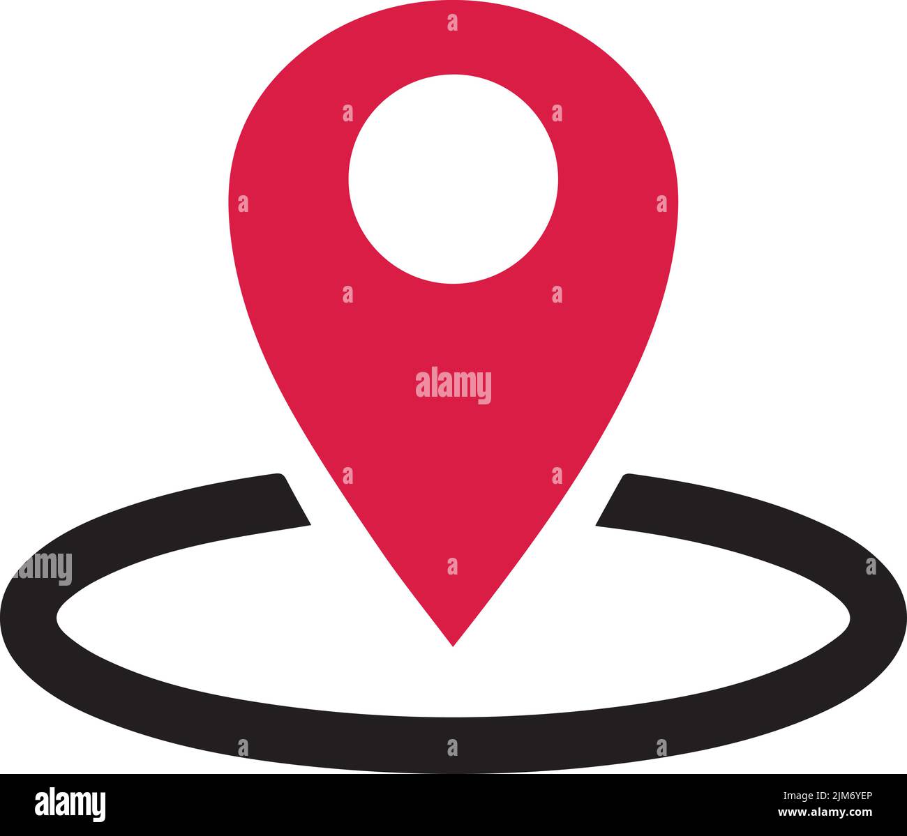 A red and black GPS or location icon Stock Vector Image & Art - Alamy