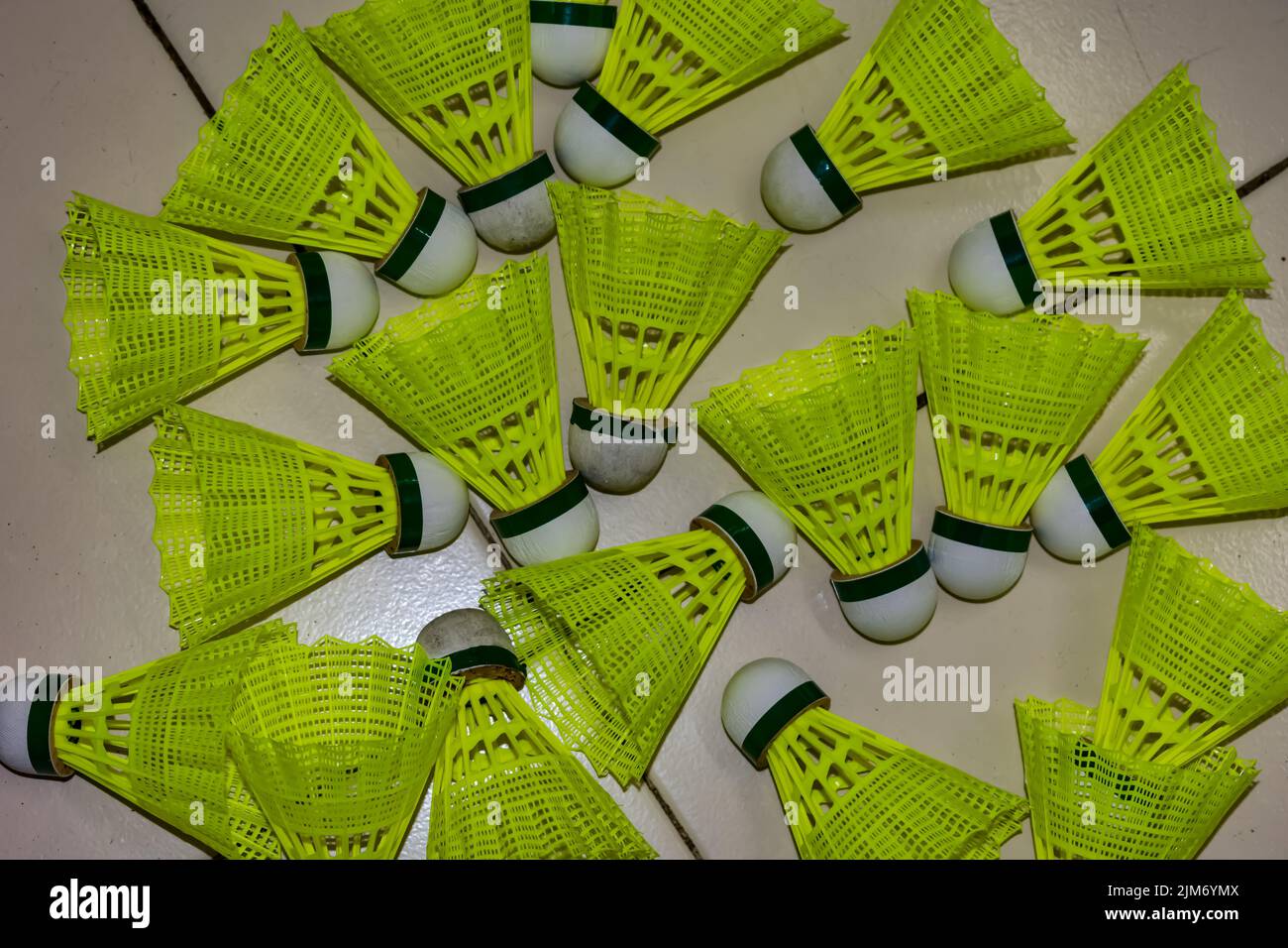 Plastic Badminton Ball,Yellow Ball,On Black Background,Texture Stock ...