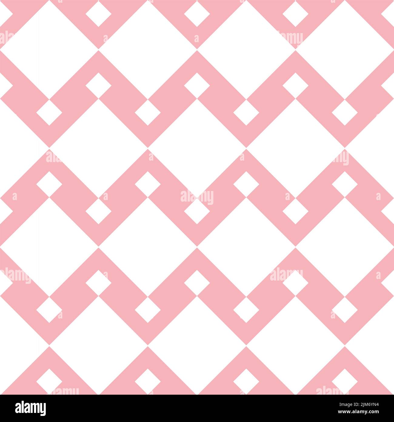 Rhombus square seamless pattern white pink geometric background for ...
