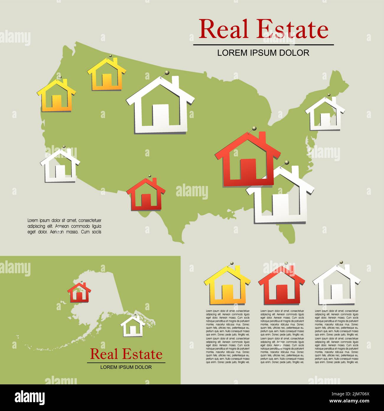 Real estate vector concept illustration Stock Vector Image & Art - Alamy