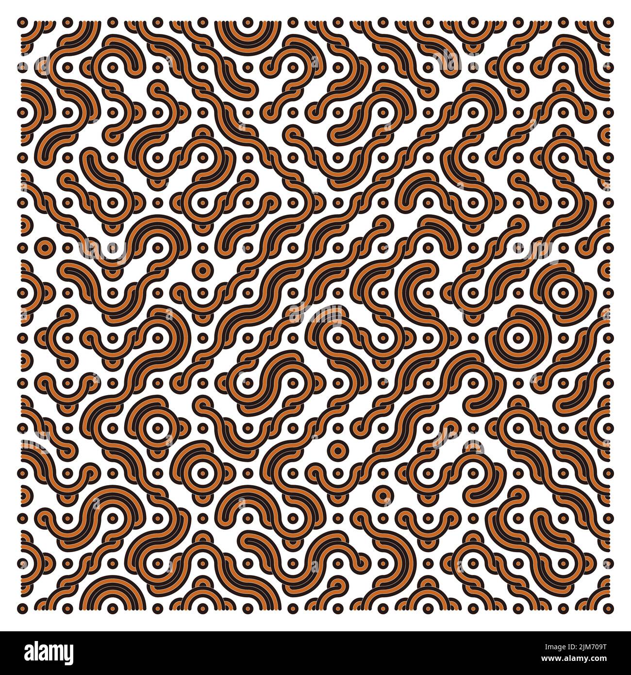 Random color rounded truchet tiling illustration Stock Vector Image ...