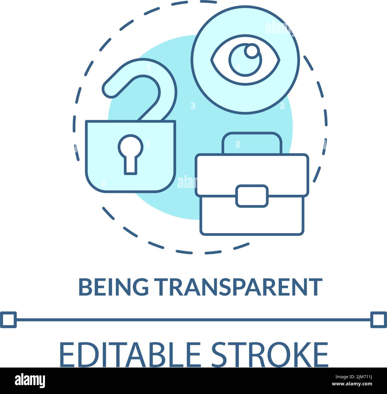 Being transparent turquoise concept icon Stock Vector Image & Art - Alamy