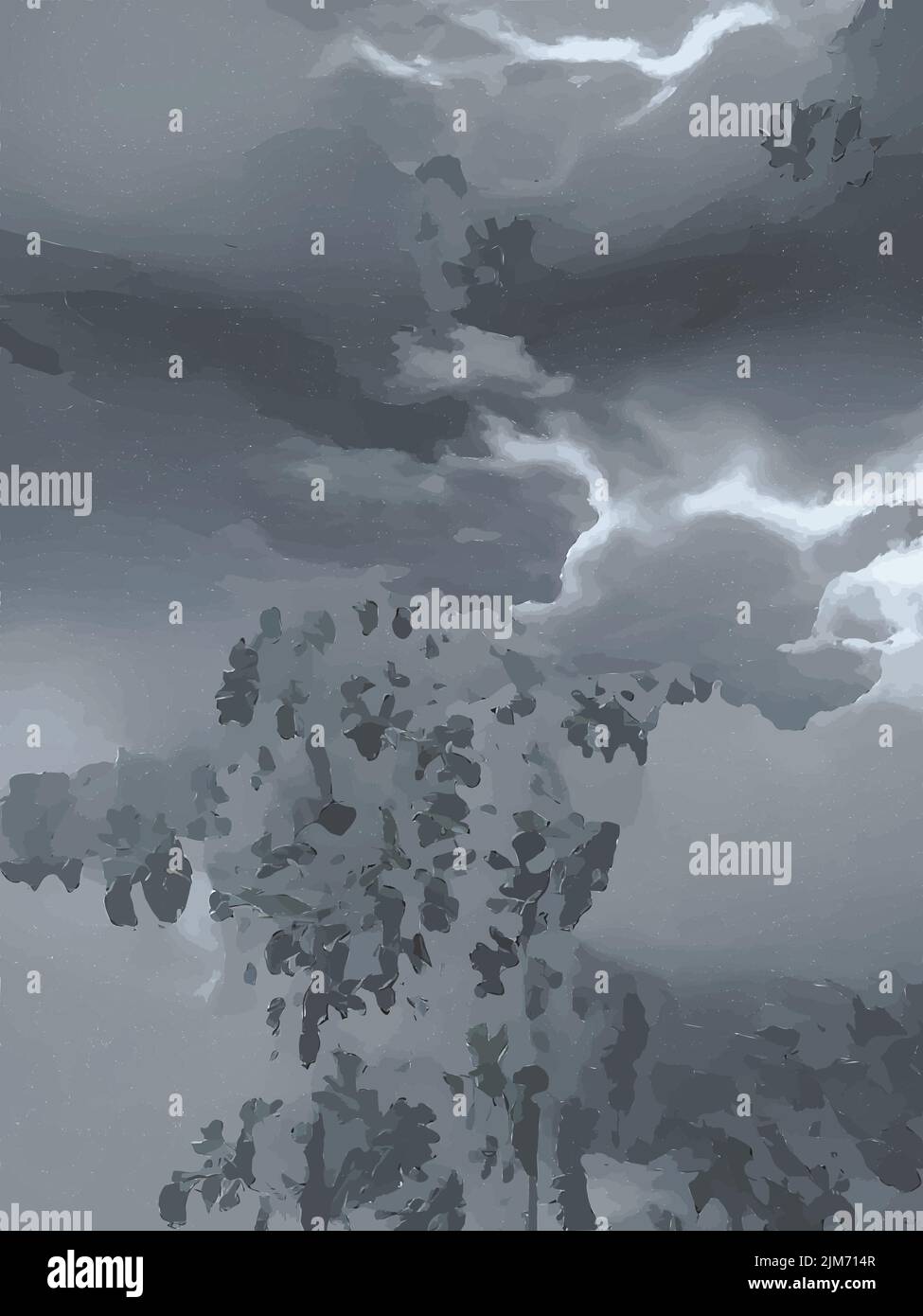 Aerial view above clouds blue Stock Vector Images - Alamy