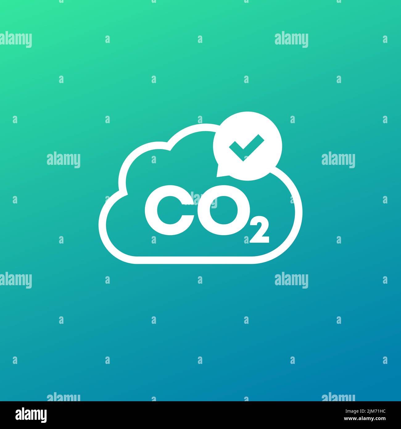 carbon neutral icon with co2 gas Stock Vector Image & Art - Alamy