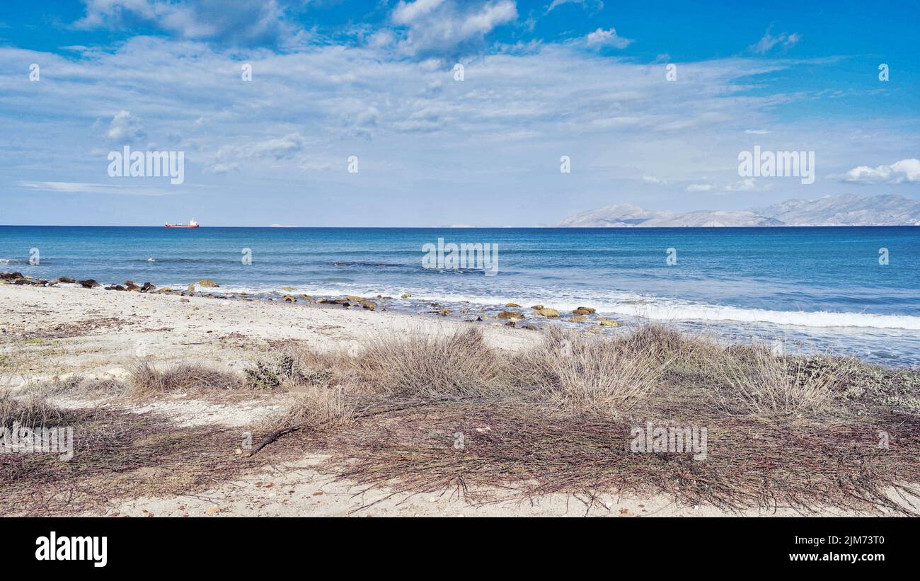Cos beach greece hi-res stock photography and images - Alamy