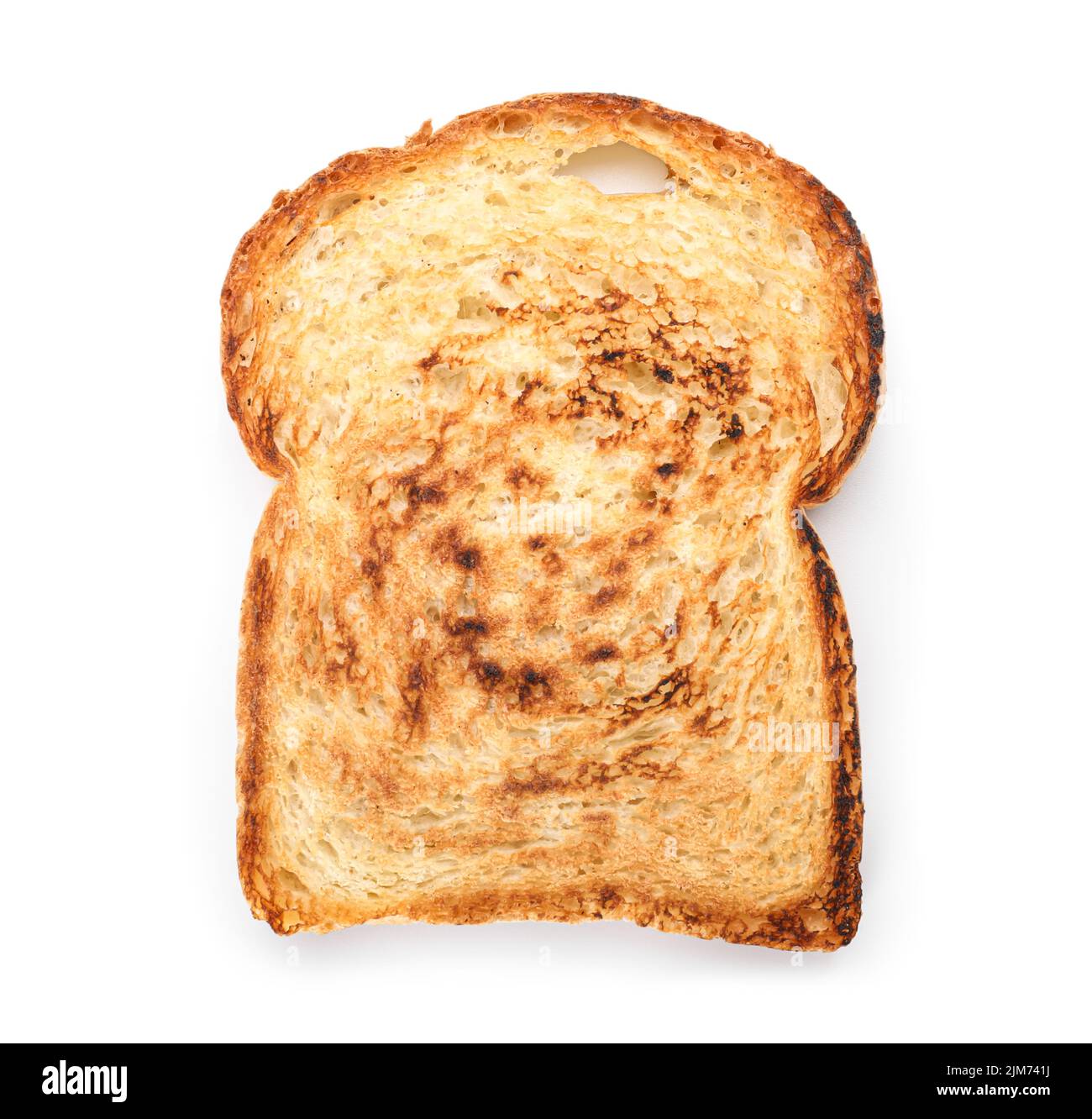 Tasty toast on white background Stock Photo - Alamy