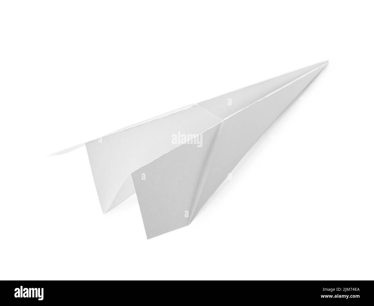 Paper plane on white background Stock Photo - Alamy