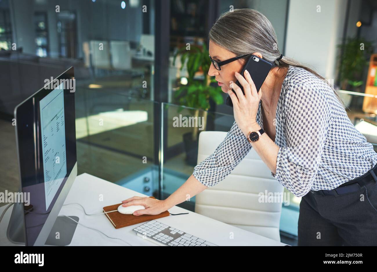 What time would suit you. a confident mature psychologist using a ...