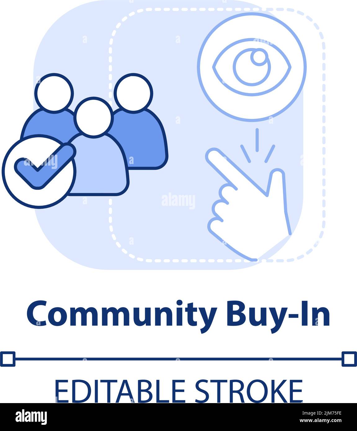 Community involvement symbol Stock Vector Images - Alamy