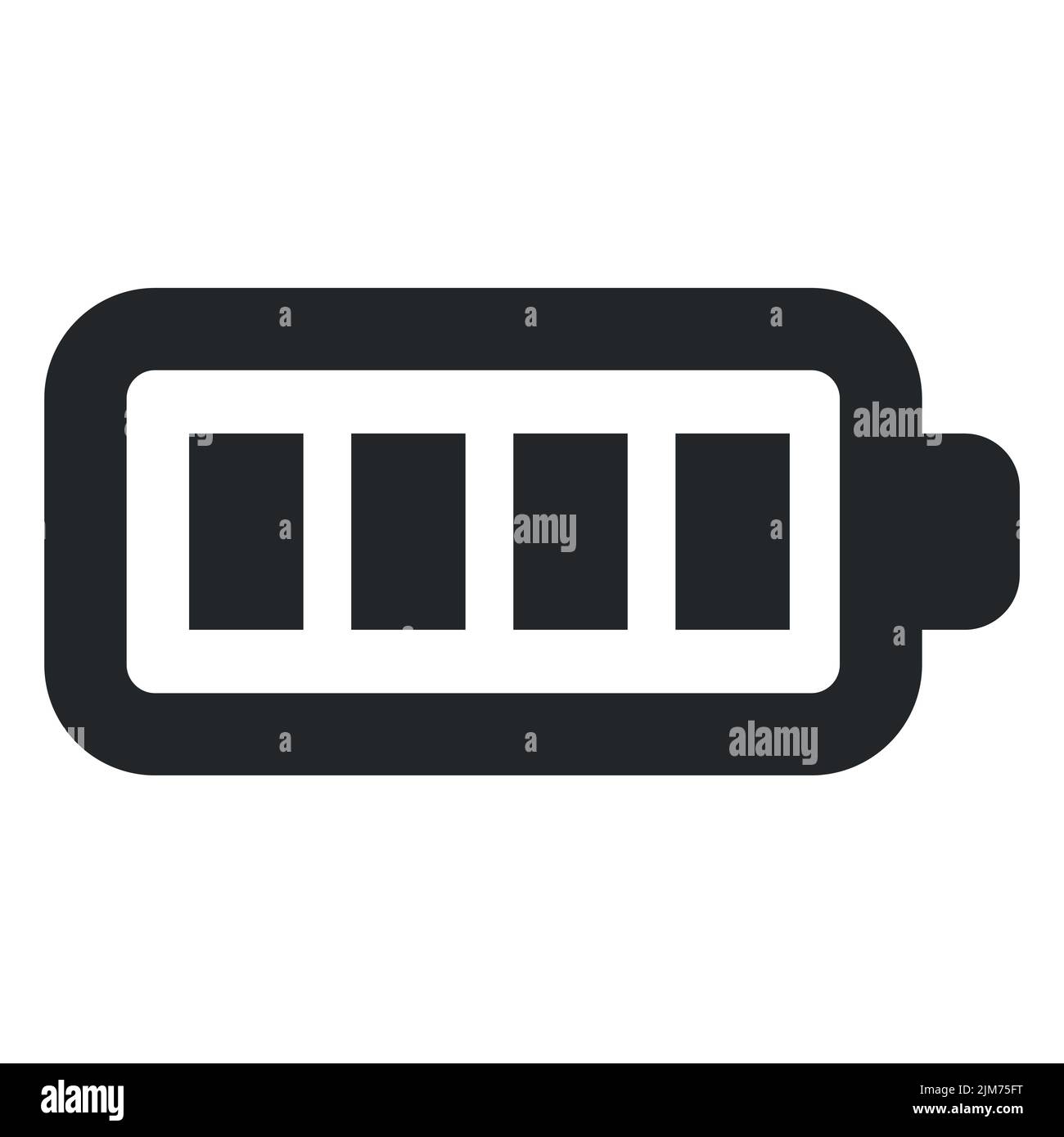 A cartoon battery symbol on white background Stock Vector Image & Art ...